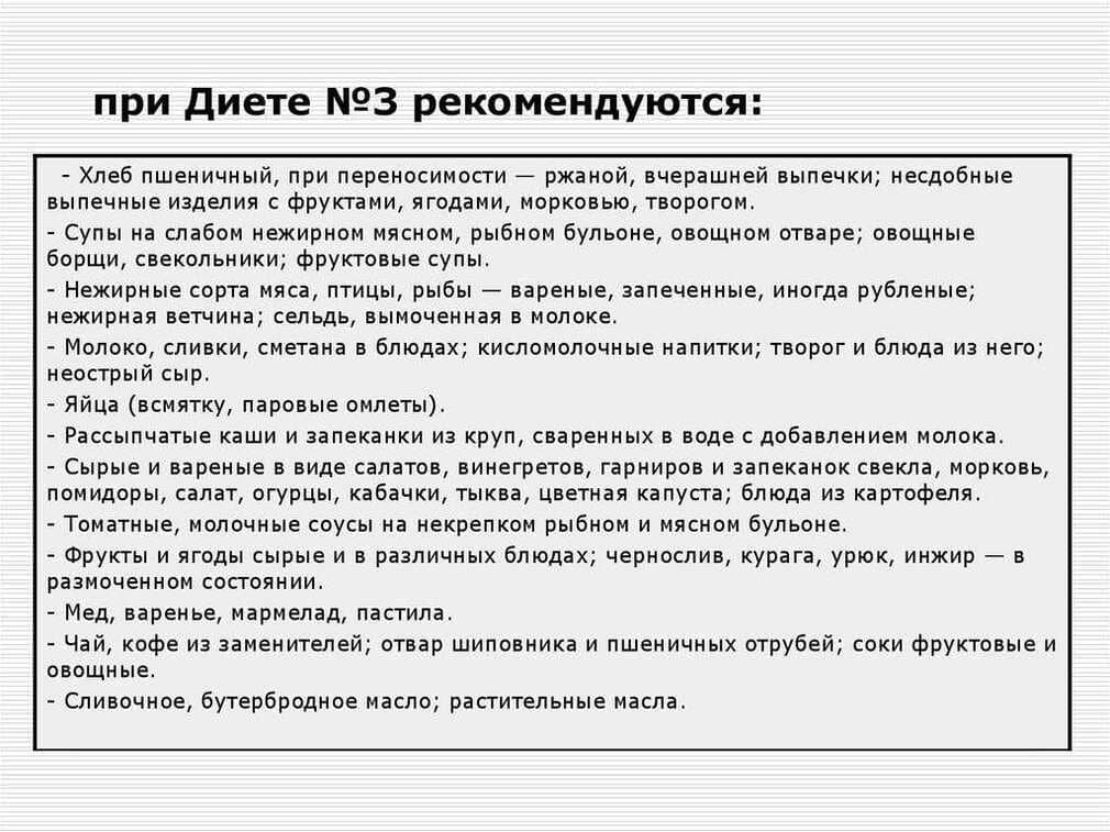 Питание при запорах: разрешенные и запрещенные продукты + меню